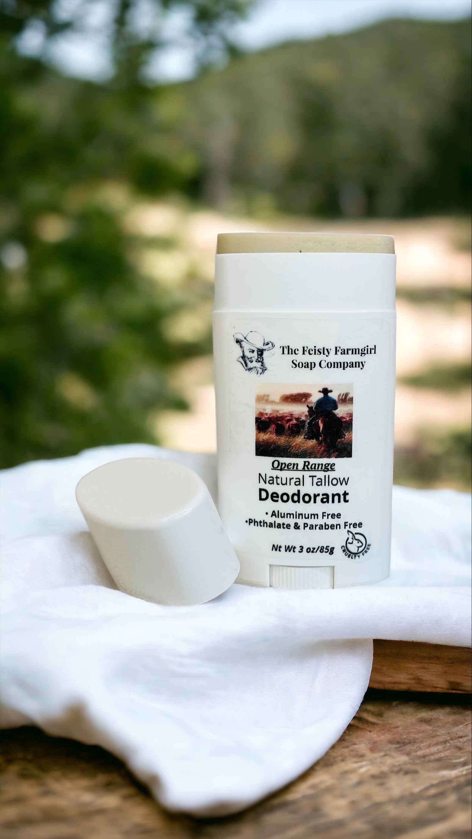 Open Range Tallow Deodorant - The Feisty Farmgirl Soap Company